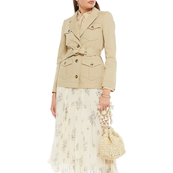 ba&sh | Jackets & Coats | New Bash Muse Field Jacket Beige Tan Medium ...